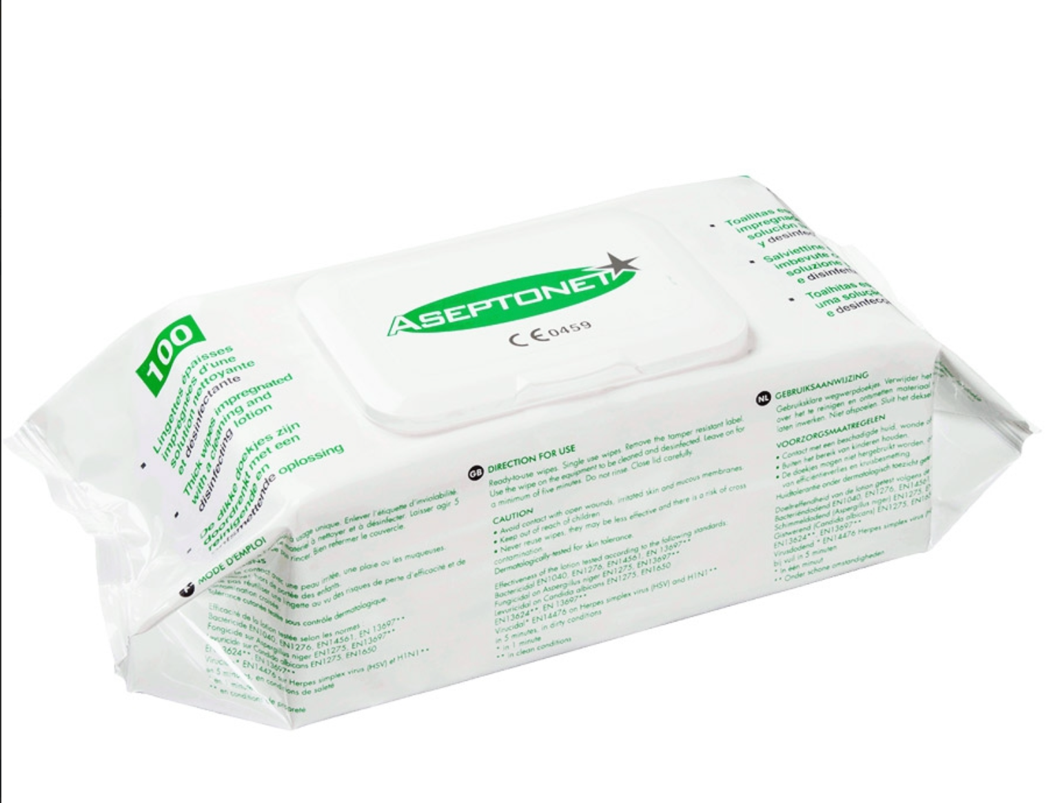 Lingettes Aseptonet (boite de 100) - Carton de 12 boites – Wecare Caraïbes