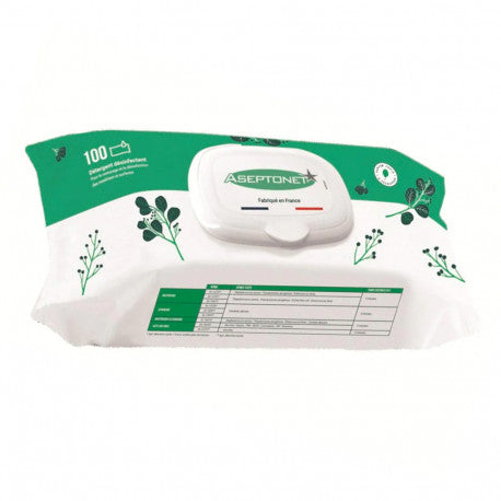 Lingettes Aseptonet (boite de 100) - Carton de 12 boites – Wecare Caraïbes