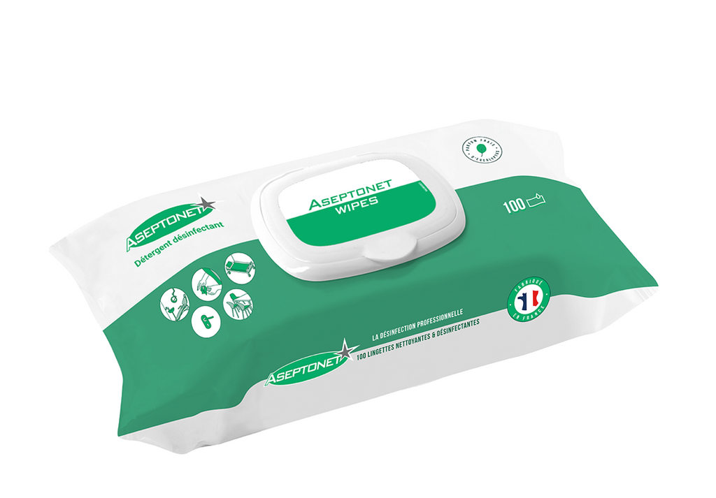 Lingettes Aseptonet (boite de 100) - Carton de 12 boites – Wecare Caraïbes